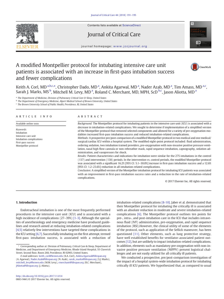 Montpellier | PDF | Intensive Care Medicine | Intensive Care Unit
