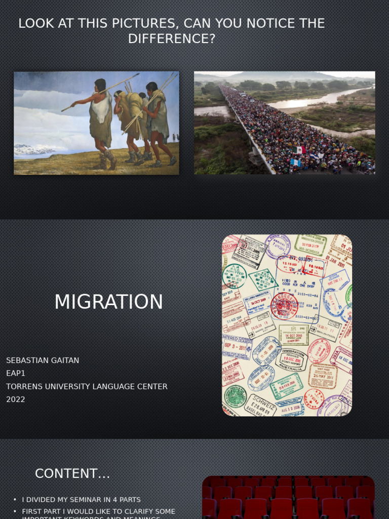 Migration Presentation | PDF | Human Migration | Cultural Globalization