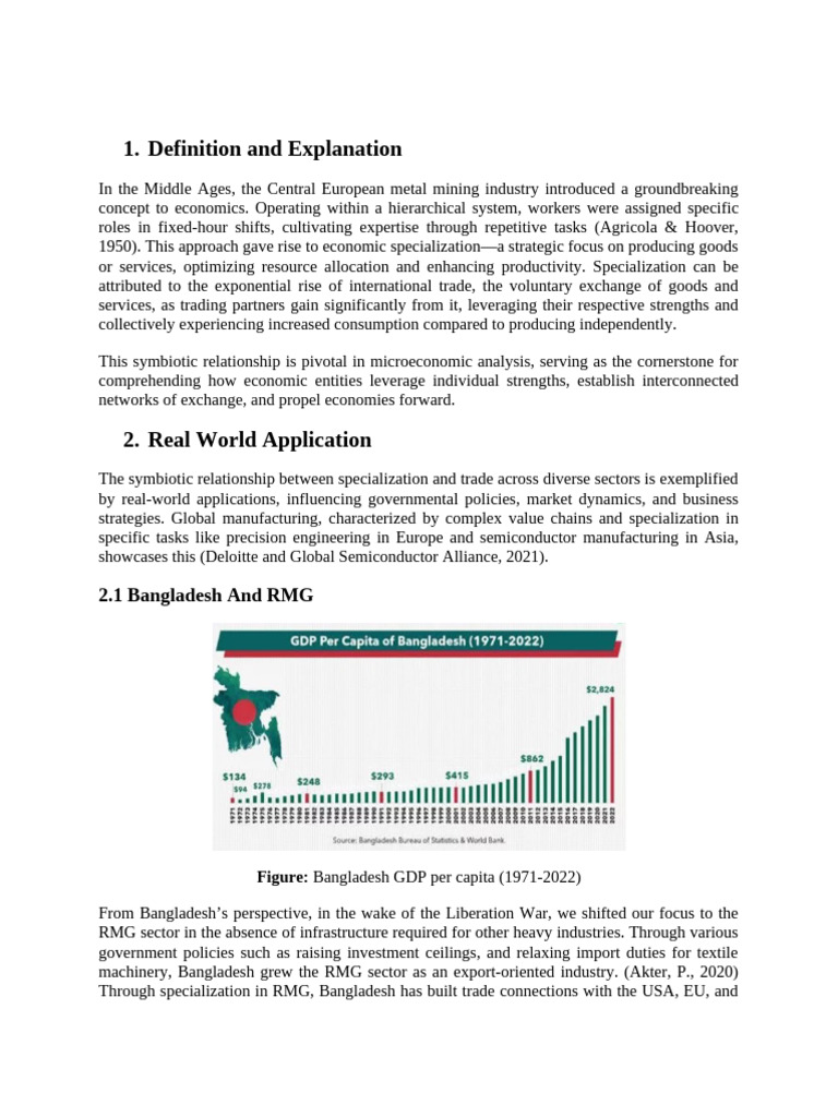 Trade & Specialization | PDF | Market (Economics) | Comparative Advantage