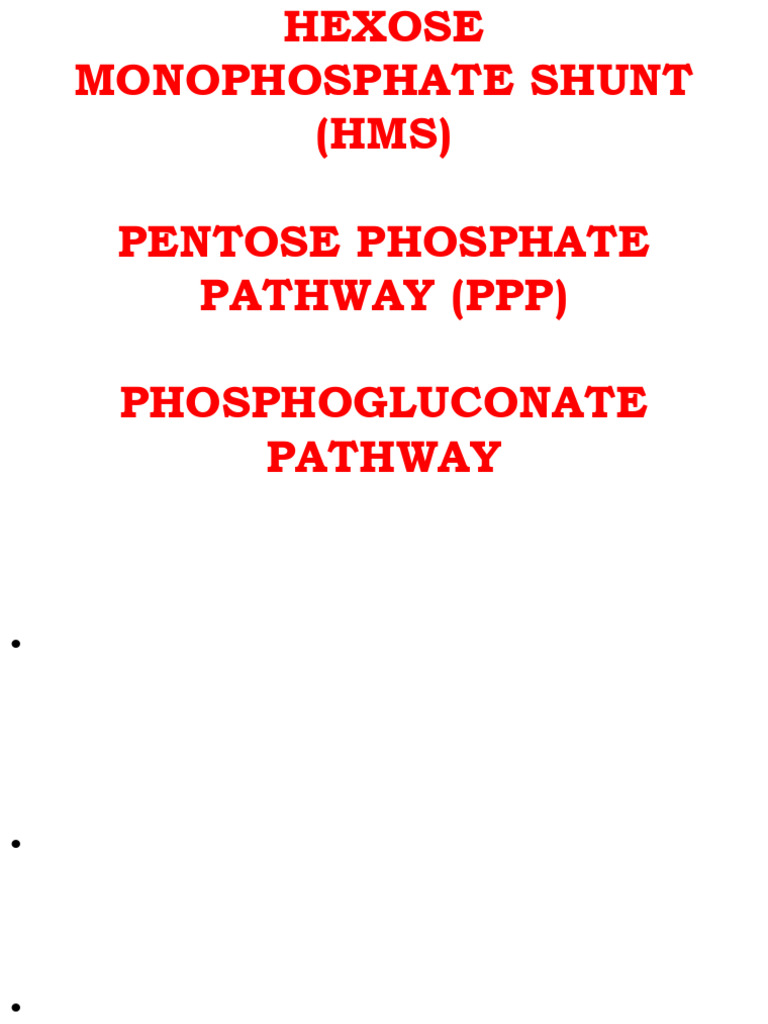 8b. HEXOSE MONOPHOSPHATE SHUNT (HMS) | PDF | Glycolysis | Nicotinamide ...