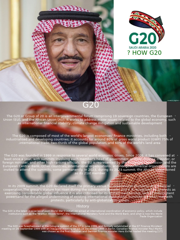 G20 | PDF | Economy Related Organizations | World Economy