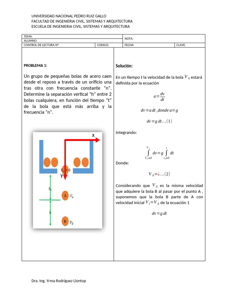 5 Ejercicios | PDF | Aceleración | Integral
