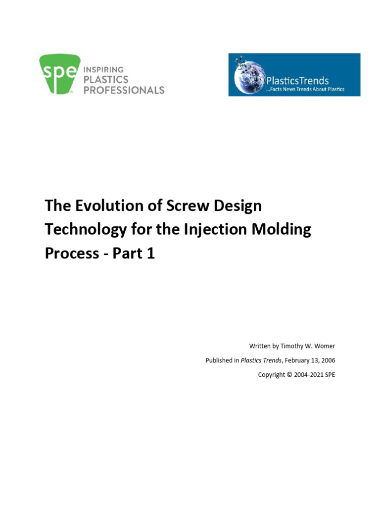 25 The Evolution of Screw Design Technology For The Injection Molding ...