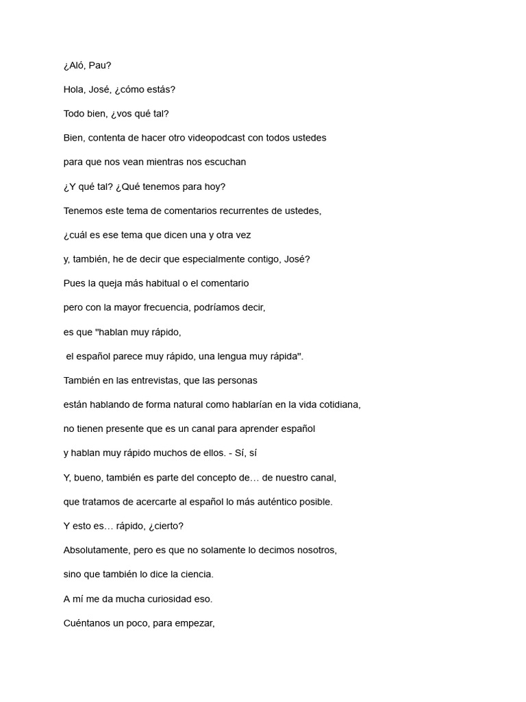 Español: Segundo Idioma Más Rápido | PDF | Palabra | Lengua española