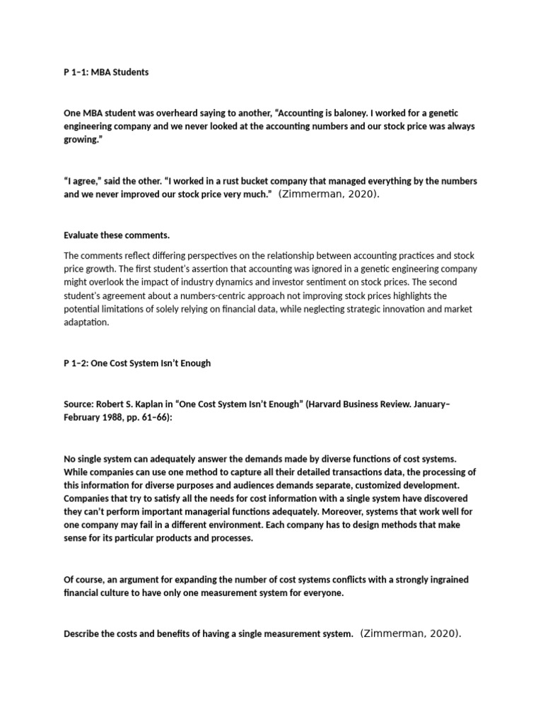 Management Control Assignment 1 Pdf Taxes Forecasting 3694