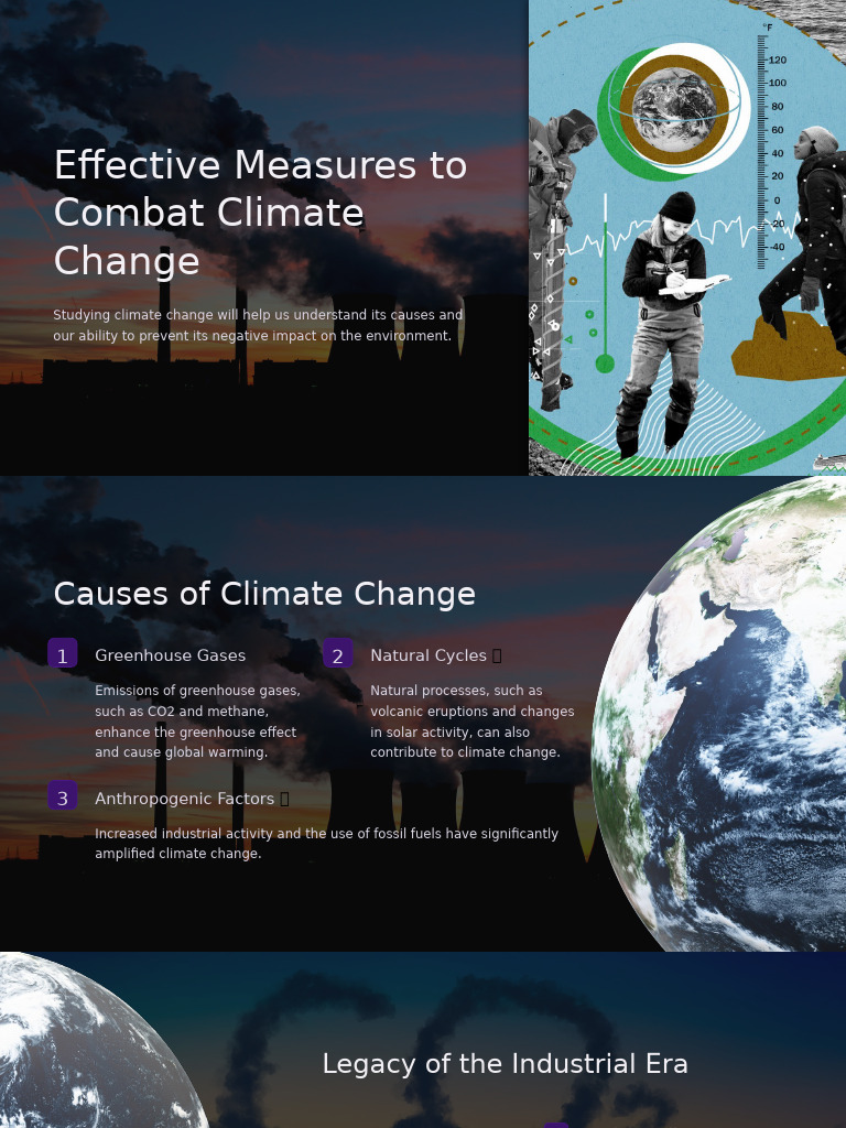 Effective Measures to Combat Climate Change | PDF | Climate Change ...