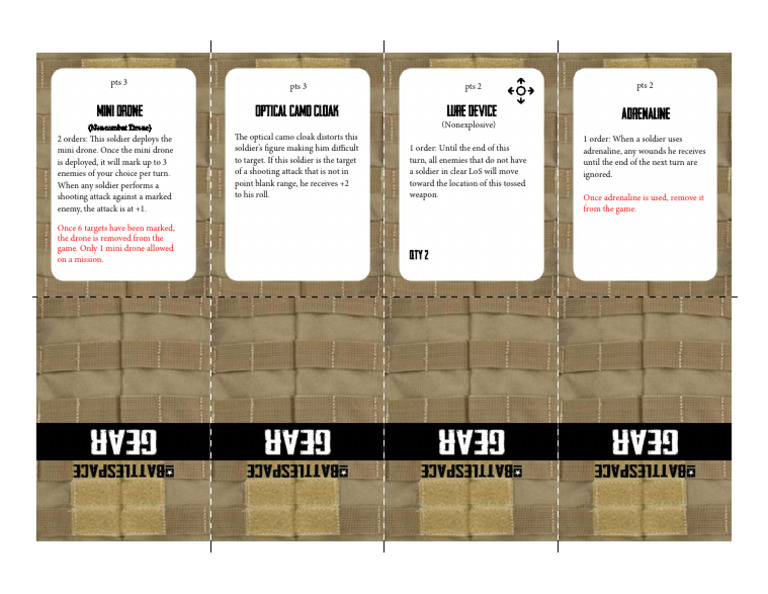 SORD gear card set | PDF