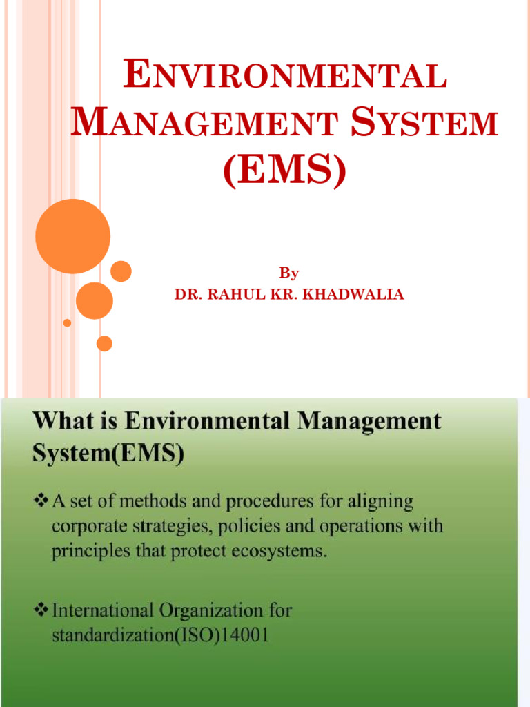 Environmental Management System (EMS) | PDF