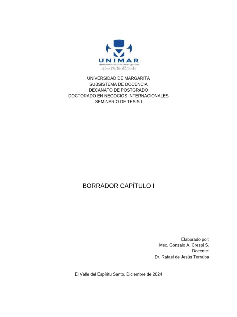 Capitulo I Borrador | PDF | Capital de riesgo | Finanzas corporativas