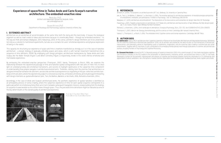 2016-09-16 ANFA Conference Abstract_34 ando | PDF | Experience | Time