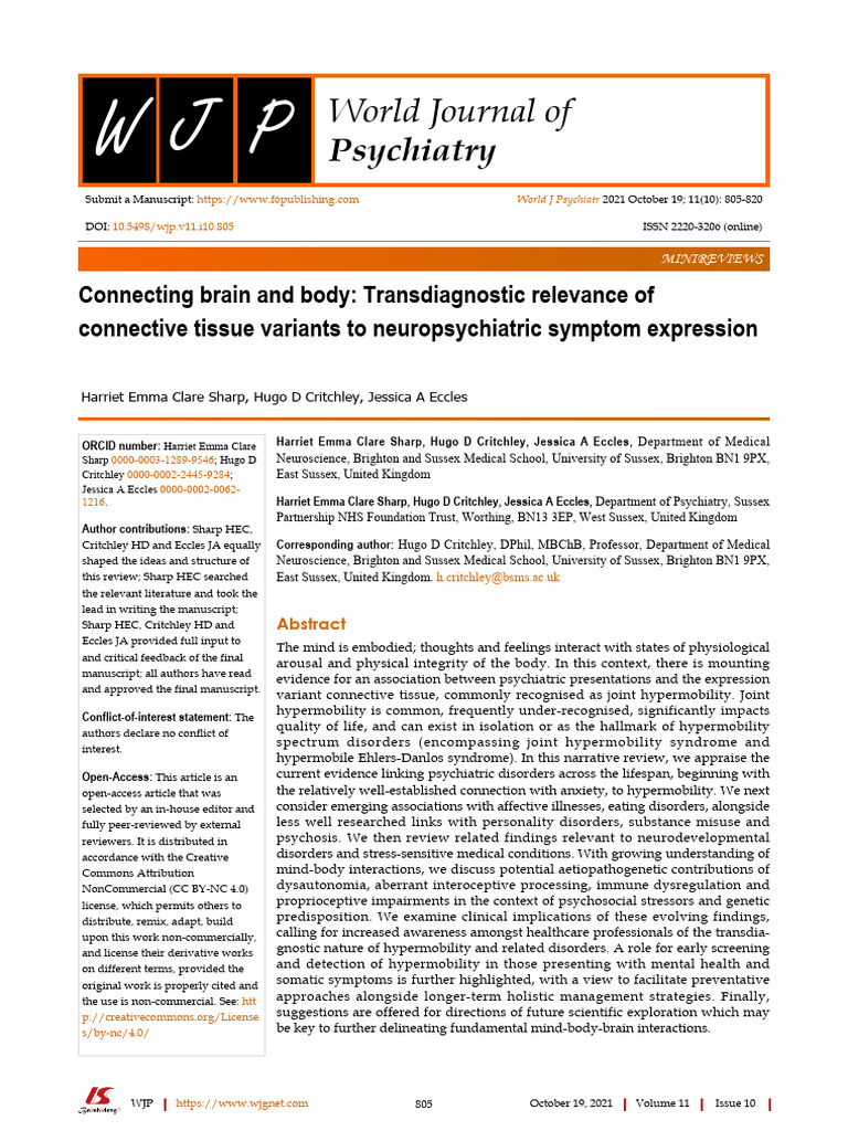 hypermobility 3 | PDF | Mental Disorder | Attention Deficit ...