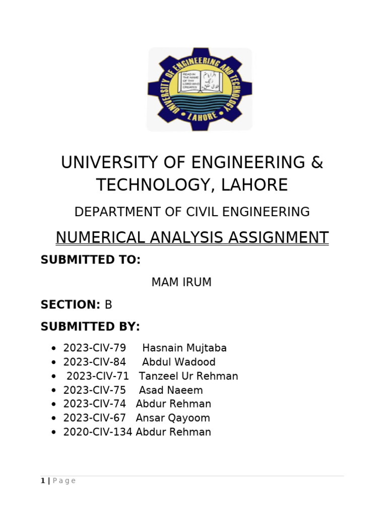 Na lab Assignment | PDF | Mathematics | Computer Programming