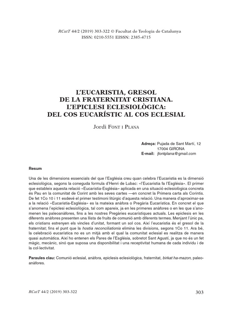 Epiclesis RCT | PDF