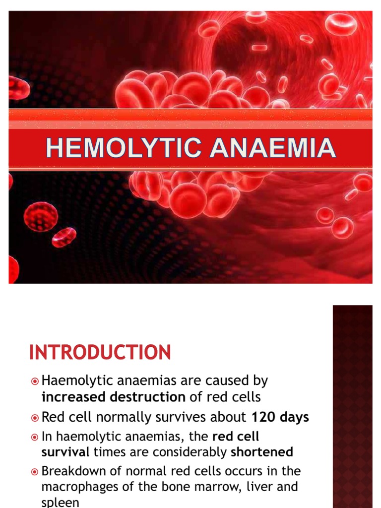 Hemolytic Anaemia | PDF | Red Blood Cell | Anemia