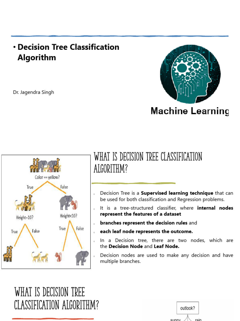 Lecture 7.1 - Decision Tree Classification | PDF | Algorithms ... Lecture 7.1 - Decision Tree Classification | PDF | Algorithms ...