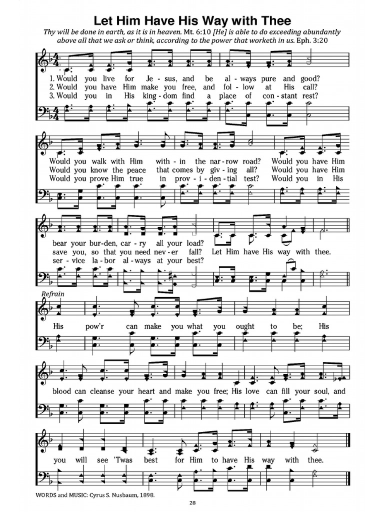 His Way With Thee | PDF