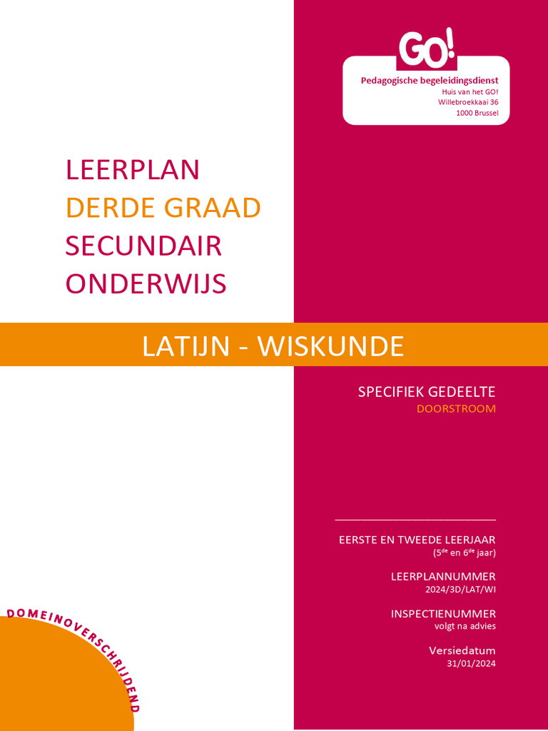 3D - Latijn - Wiskunde | PDF