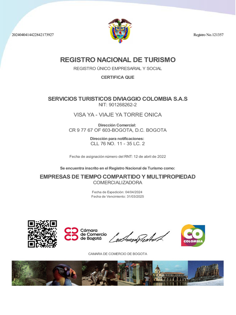 REGISTRO NACIONAL DE TURISMO 2024 (1) | PDF