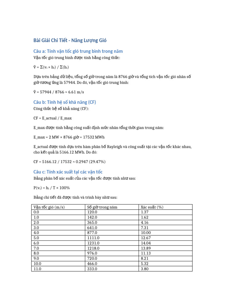 Nang Luong Gio Bai Giai | PDF