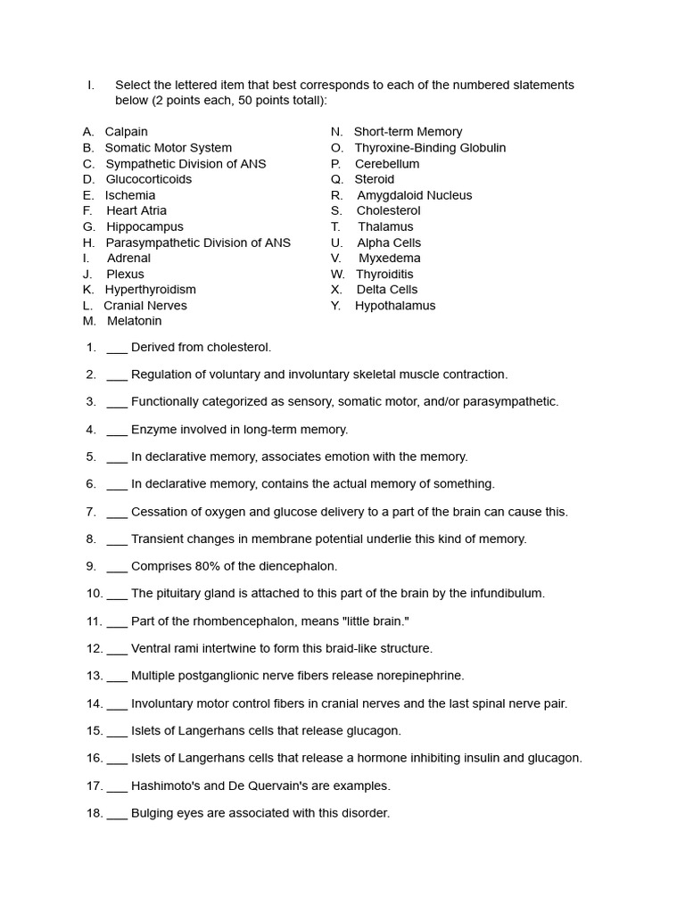 Exam #2 Human Physiology | PDF | Hormone | Brain