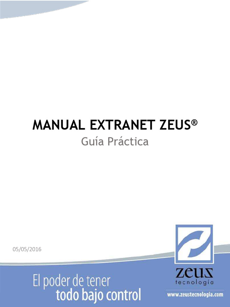 Manual Extranet Zeus | PDF | Cliente (Computación) | Software