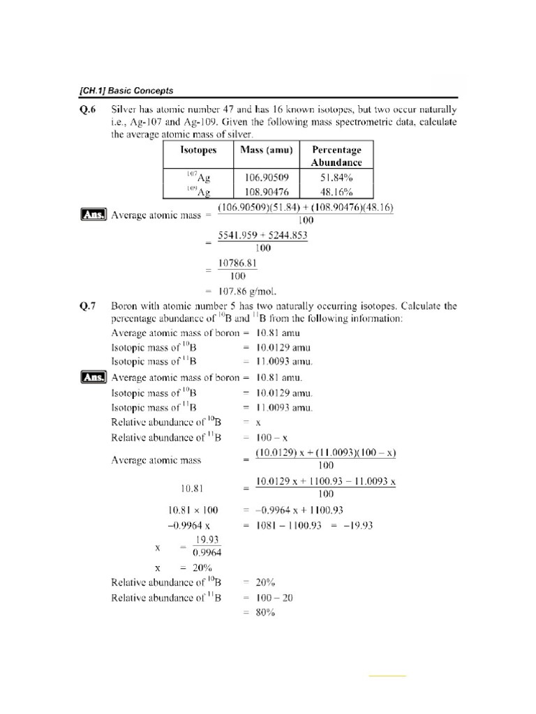 Chpter 1-3-8 Numericals 11th | PDF