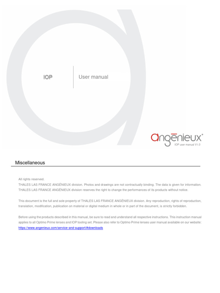 Iop User Manual | PDF | Camera Lens | Camera