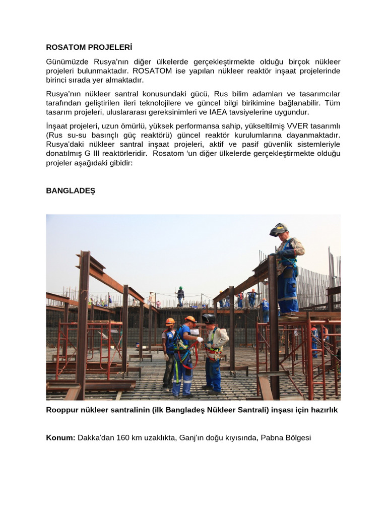 Rosatom Projeleri | PDF