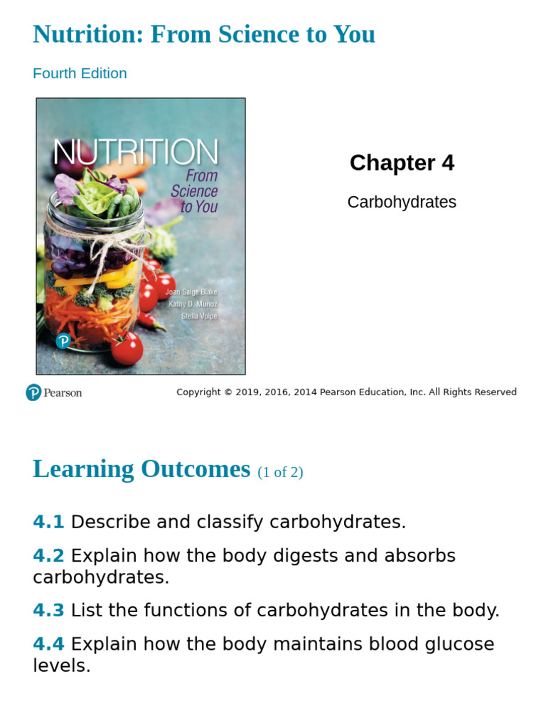 Carbohydrates Chapter 4 EDIT | PDF | Carbohydrates | Dietary Fiber