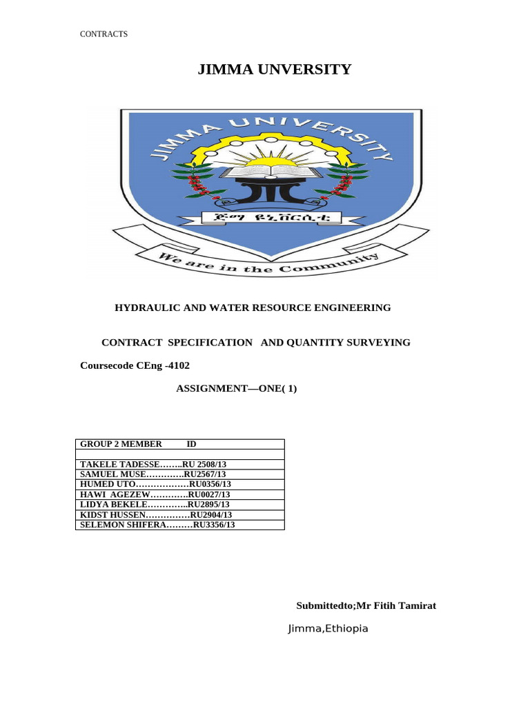 contract | PDF | Concrete | Cement