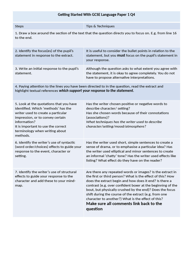 P1Q4 help-sheet | PDF | Question | Language Mechanics