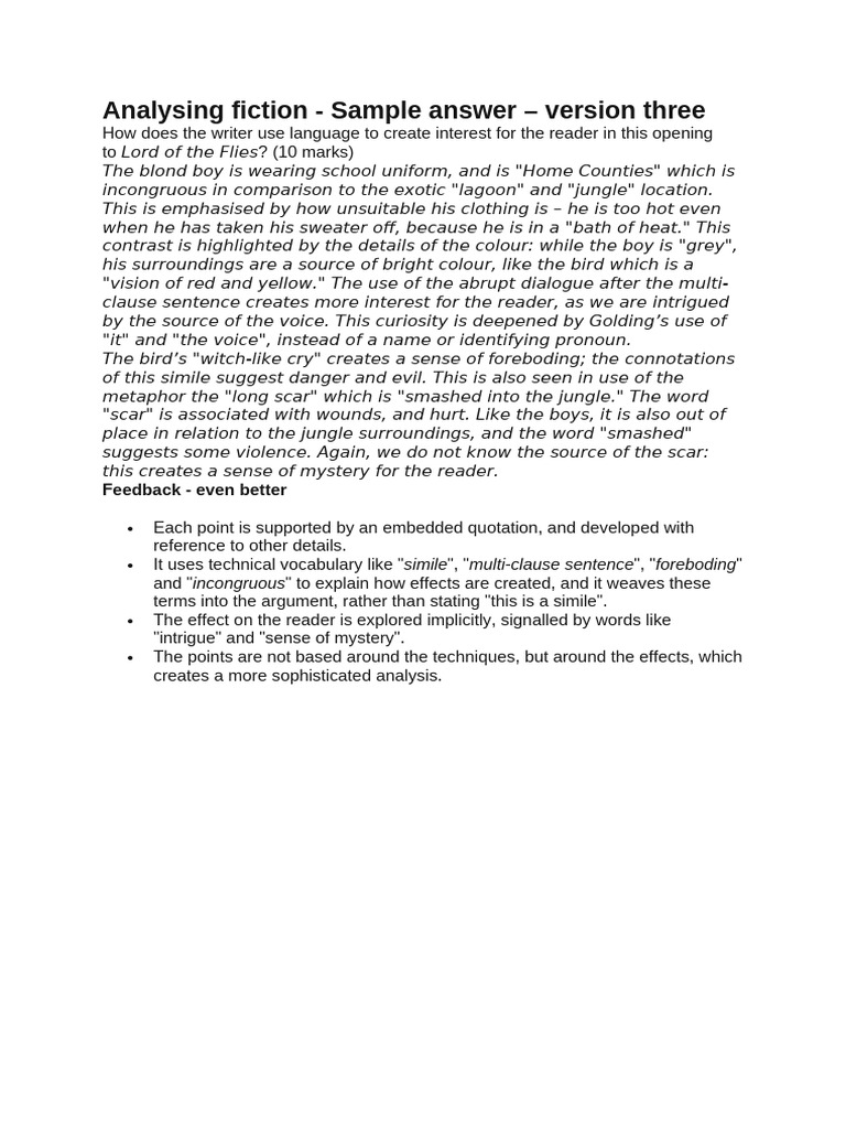 bbc lord of flies great example | PDF bbc lord of flies great example | PDF