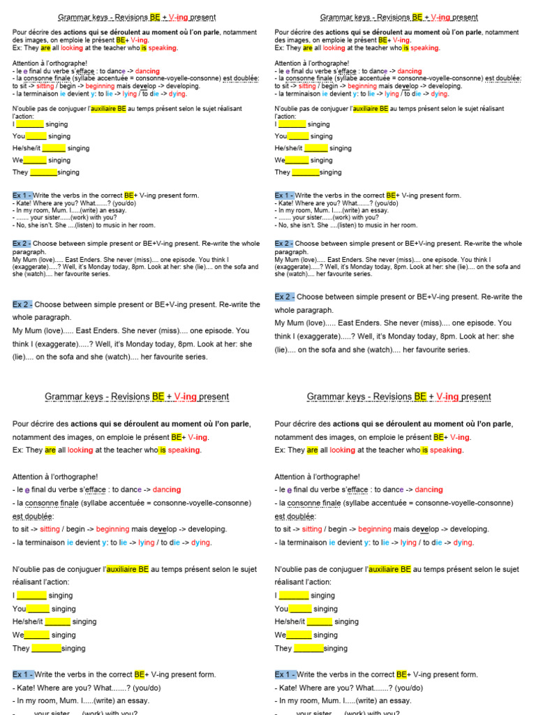 7.0 - Grammar keys | PDF | Grammar