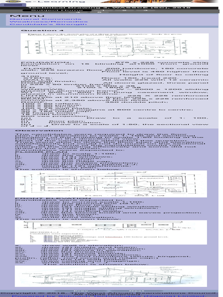 Waec Building Drawing.18. SC PDF | PDF | Framing (Construction ...