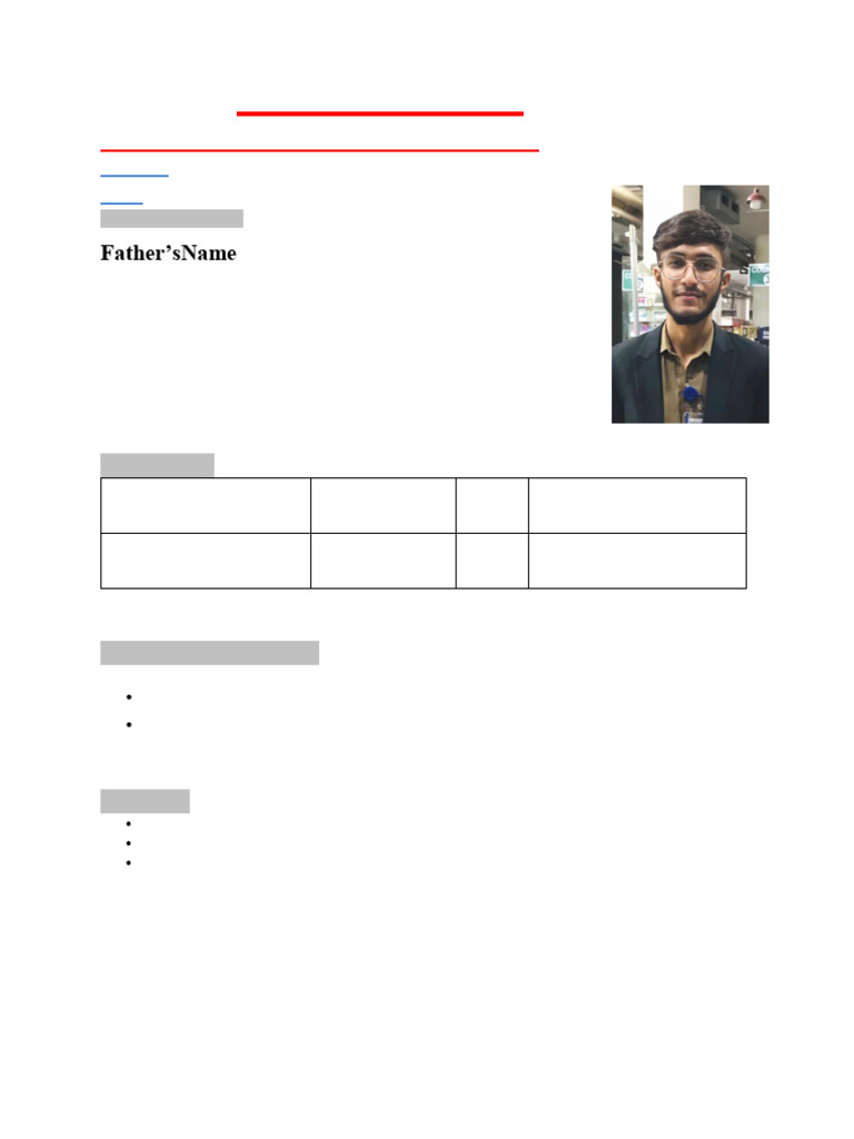 Muhammad Bilal Cv 2 | PDF