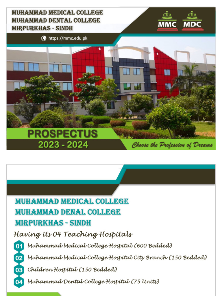 Prospectus 2023 - 2024 | PDF | Dental Degree | Medical School