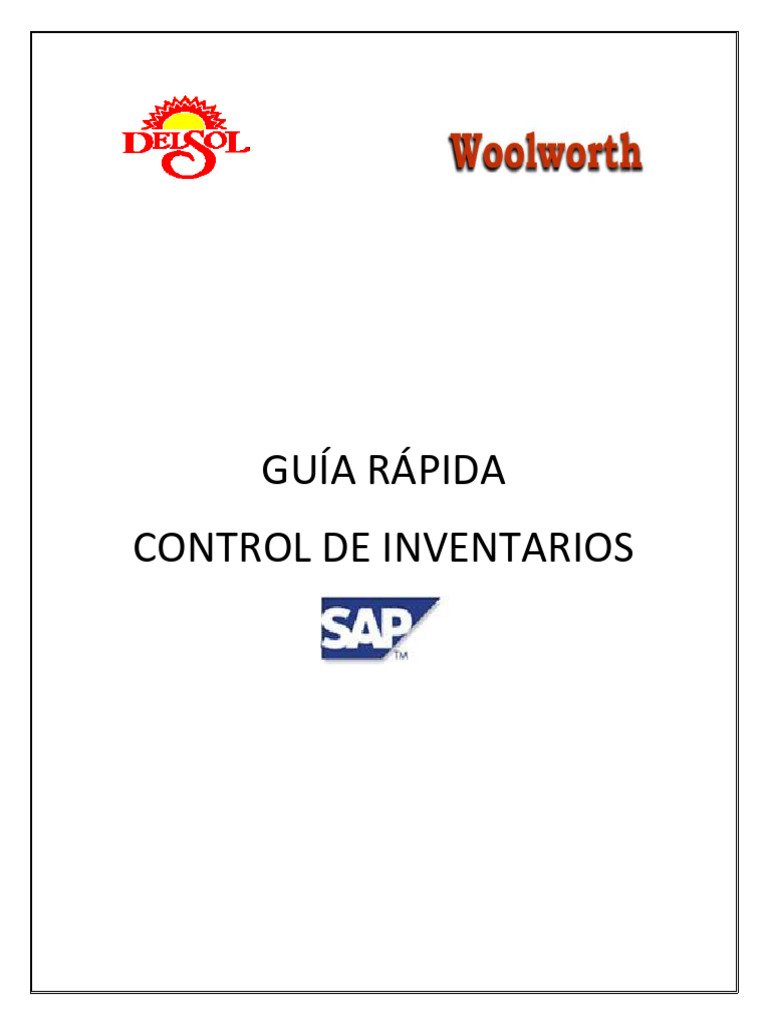 Guía MB1A: Salidas de Inventario SAP | PDF