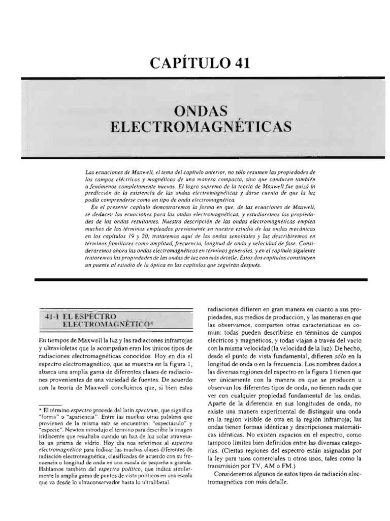 Ondas Electromagn-Ticas | PDF