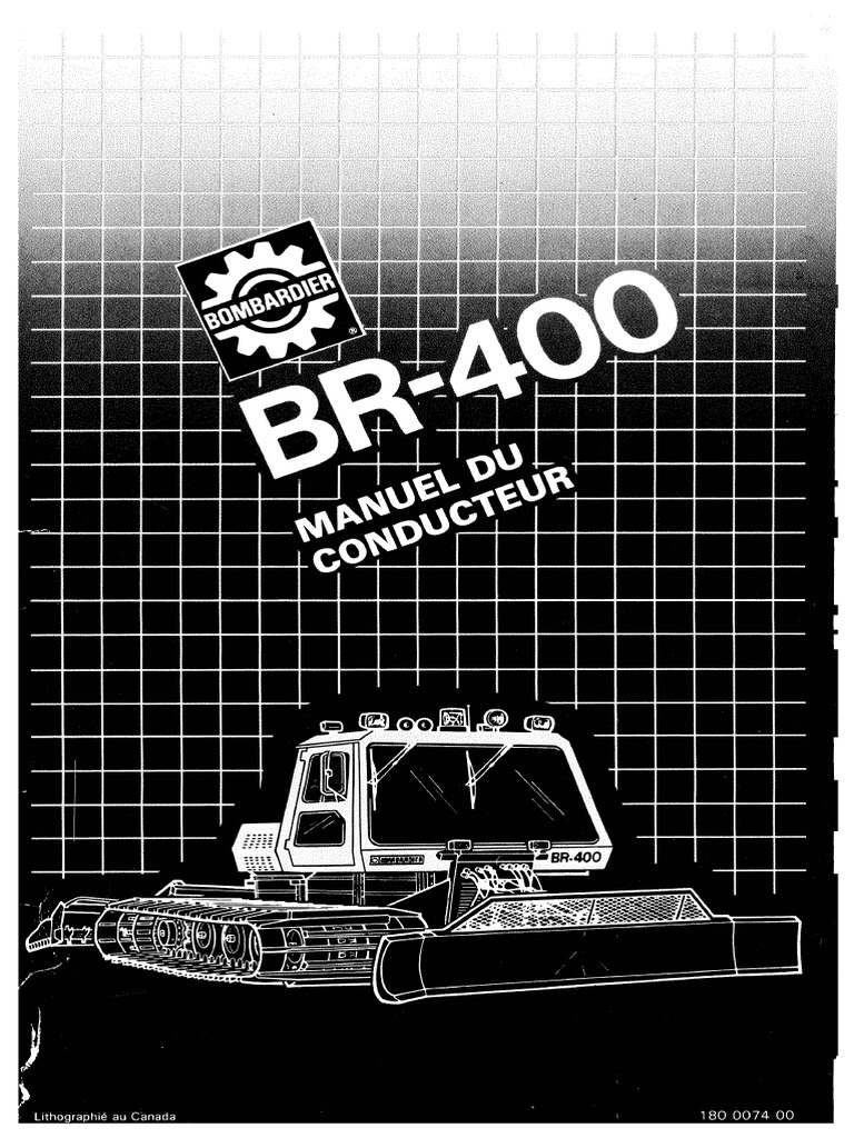 180 0074 00 - BR 400 (Operator Guide (FR) ) | PDF
