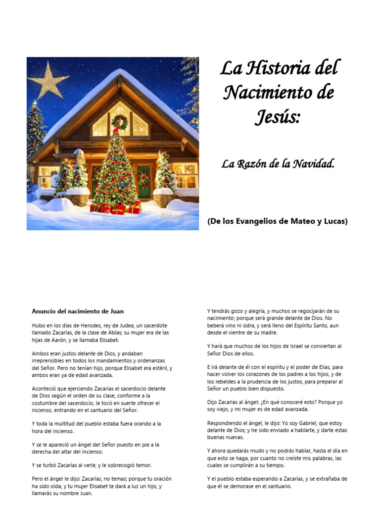 Nacimiento de Jesús: Historia y Significado | PDF | María, madre de ...