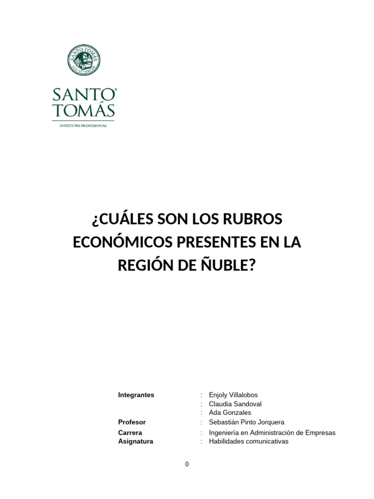 Cuáles Son Los Rubros Empresariales en Ñuble | PDF | Agricultura ...