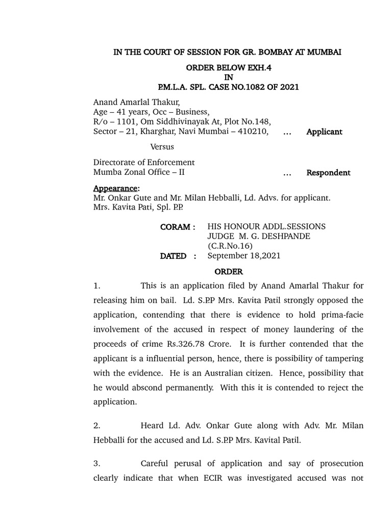 Anand | PDF | Bail | Common Law