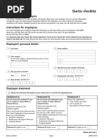 Starter Checklist - Guidance - GOV - Uk | PDF