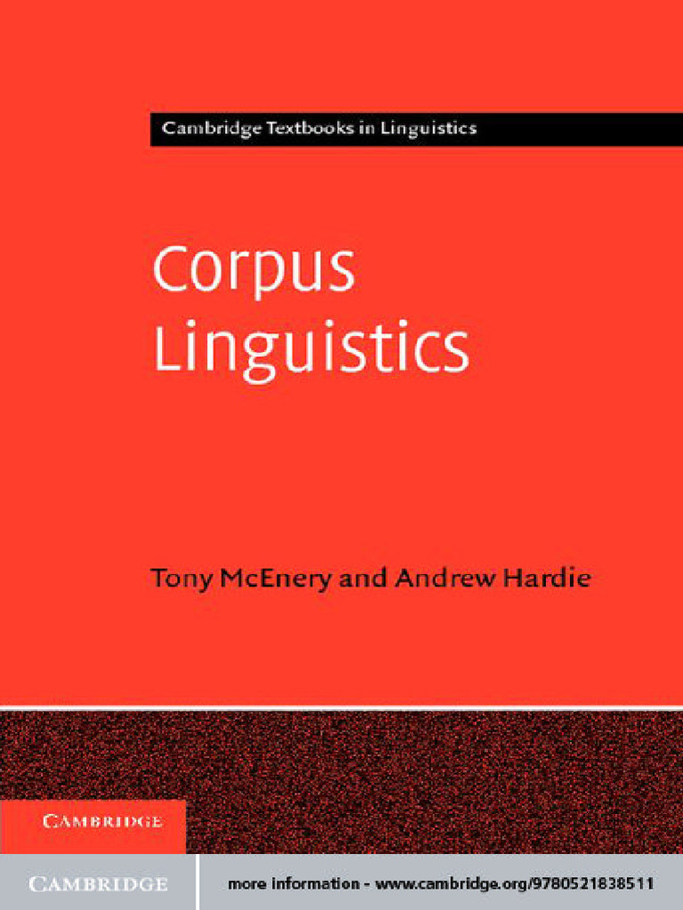 Corpus History and Concept | PDF | Linguistics | Methodology