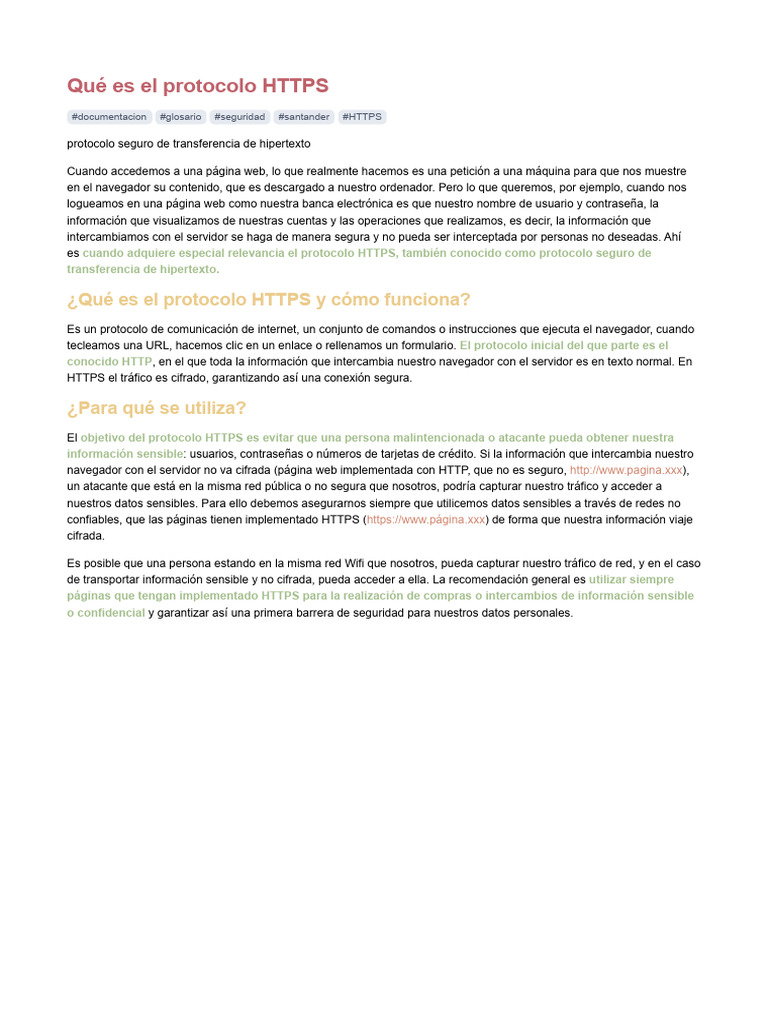 Qué Es El Protocolo HTTPS | PDF