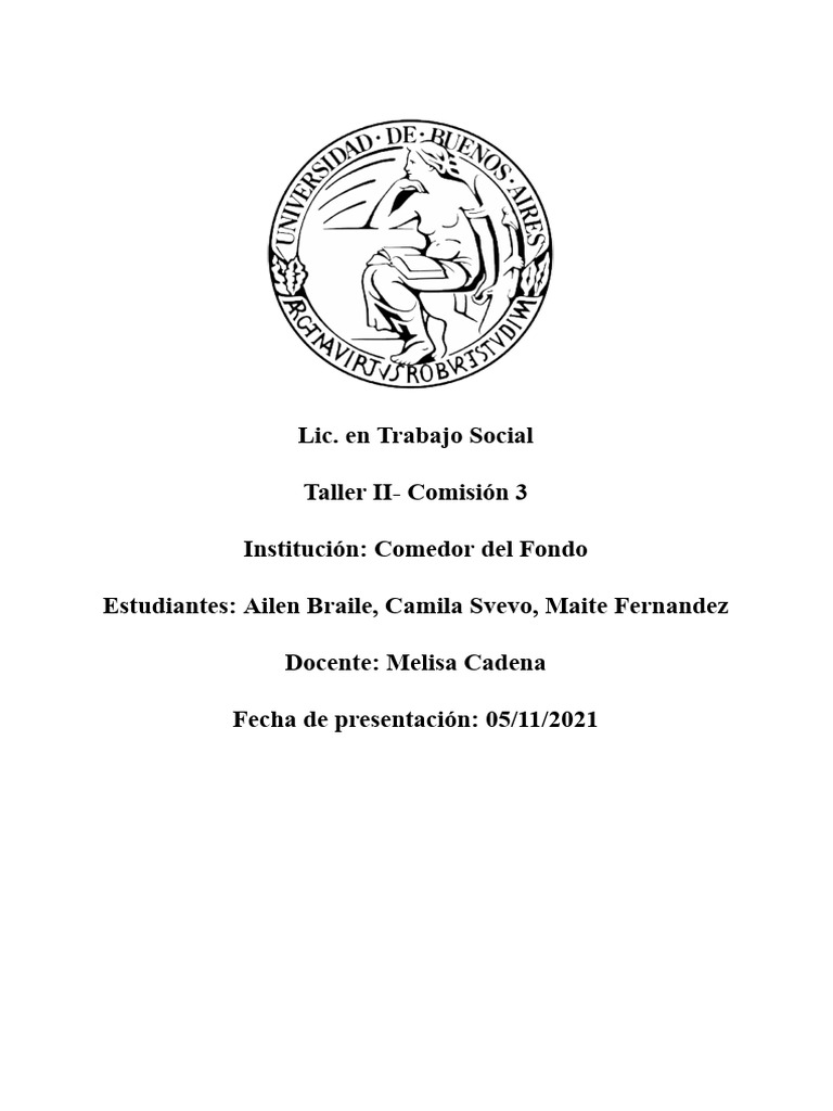 TP GRUPAL 2do Cuatrimestre | PDF | Trabajo Social | Exclusión social