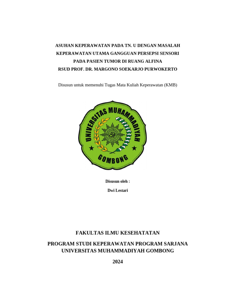 ASUHAN KEPERAWATAN PADA TN U-1 | PDF