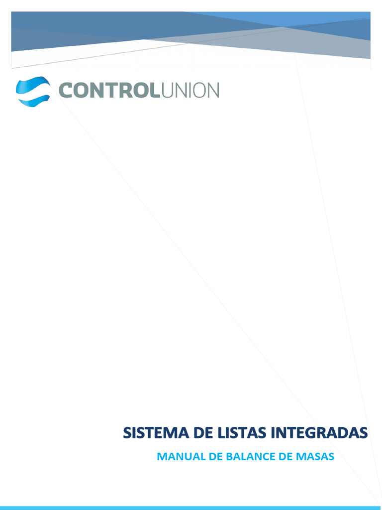 Manual Balance de Masas - Sli | PDF | Microsoft Excel | Informática
