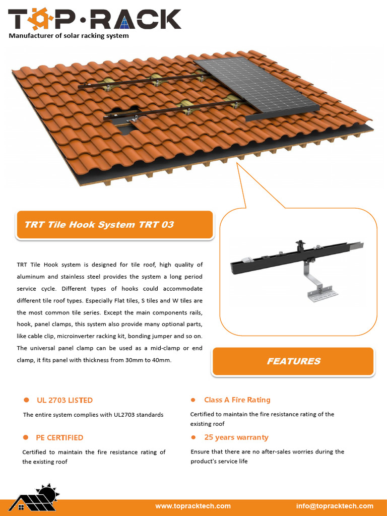 TRT Rail-Less Base System - TRT 03 122624 | PDF | Roof | Manufactured Goods