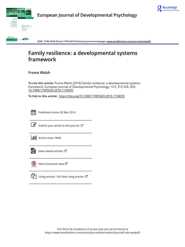 Family Resilience Framework Overview | PDF | Psychological Resilience ...